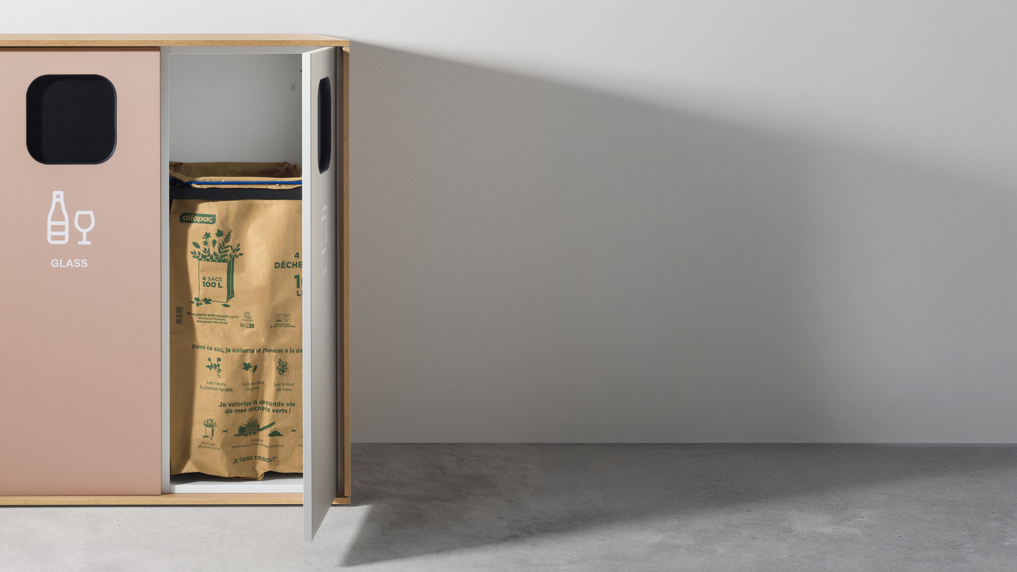 ECOBOX Martex | Cestini per Raccolta Differenziata Eleganti e Modulari